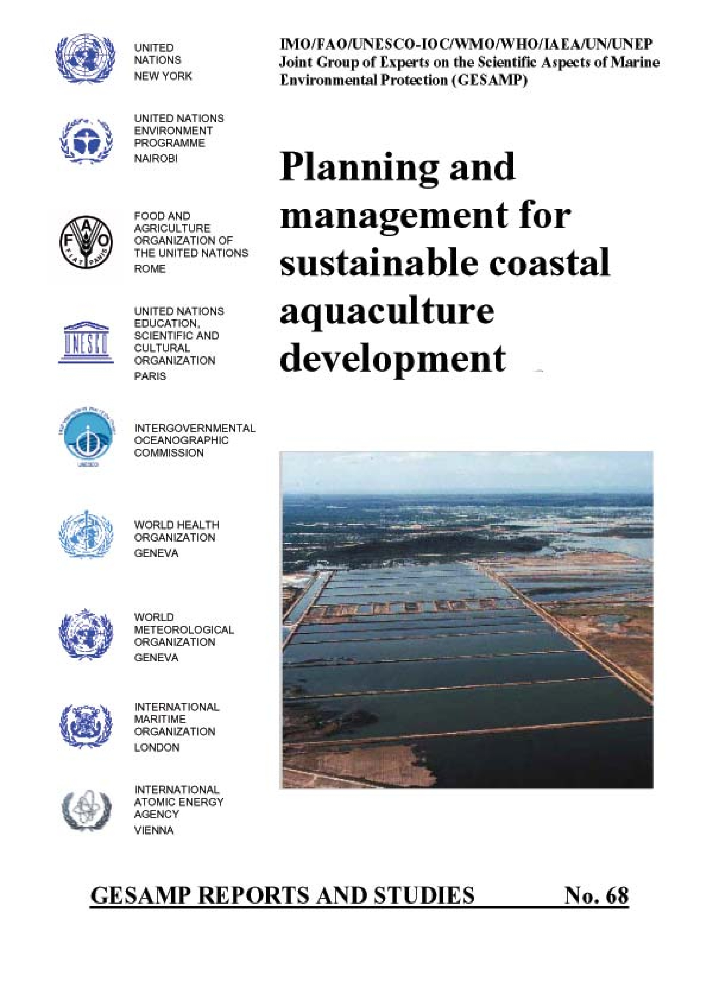 Planning and Management for Sustainable Coastal Aquaculture Development ...